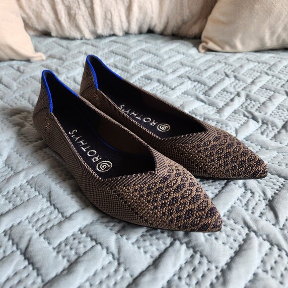 Rothy's | Shoes | Rothys The Point Walnut Python Shoes | Poshmark